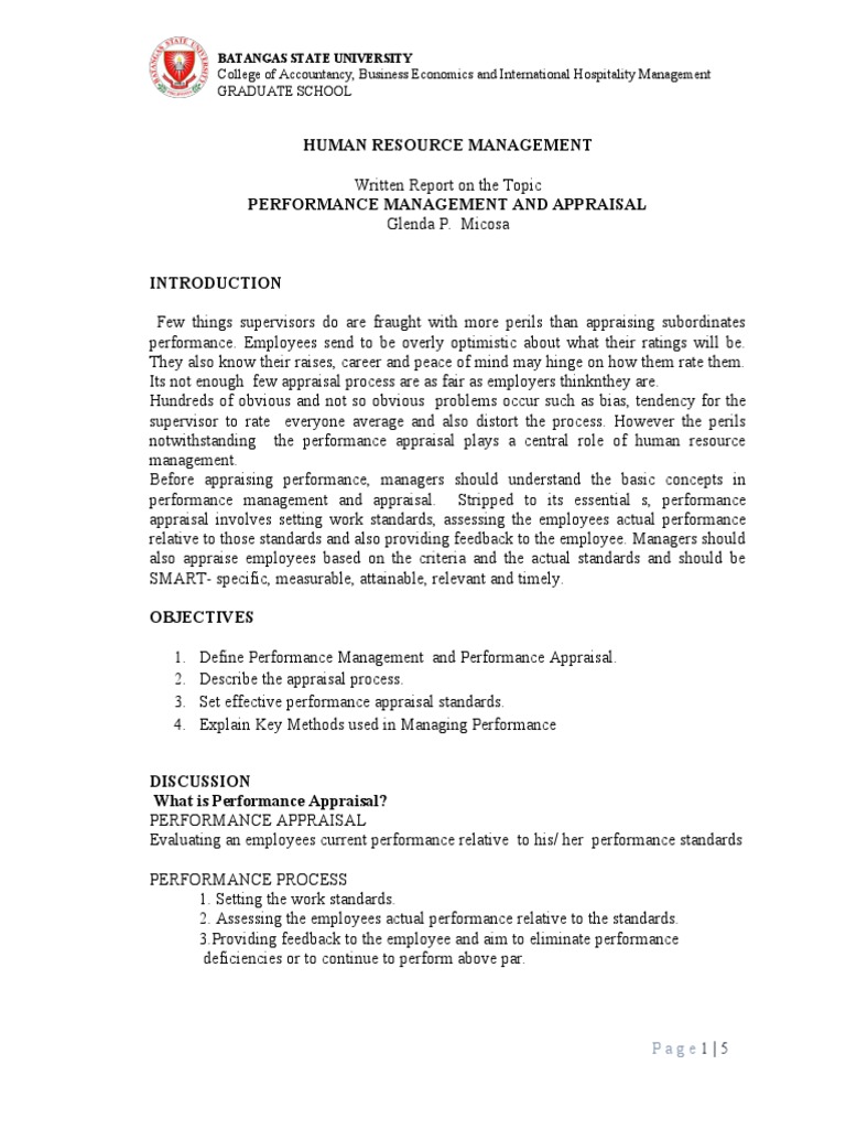 Format For Narrative Report | PDF | Performance Appraisal ...