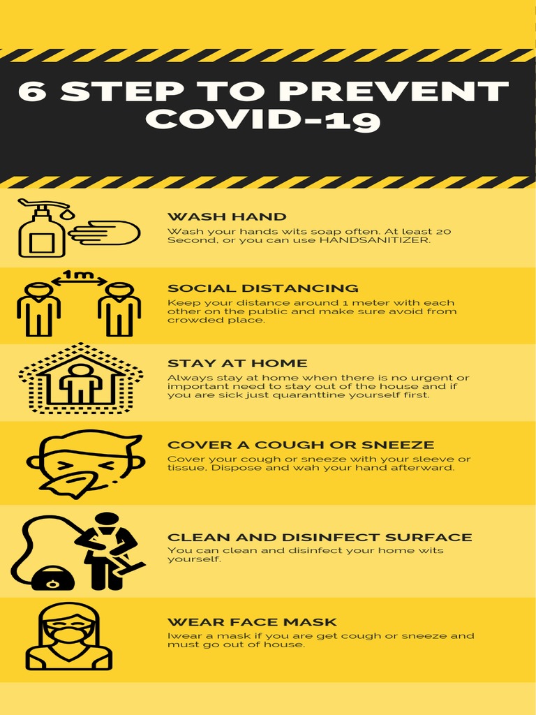 6 STEP To PREVENT COVID-19 | PDF