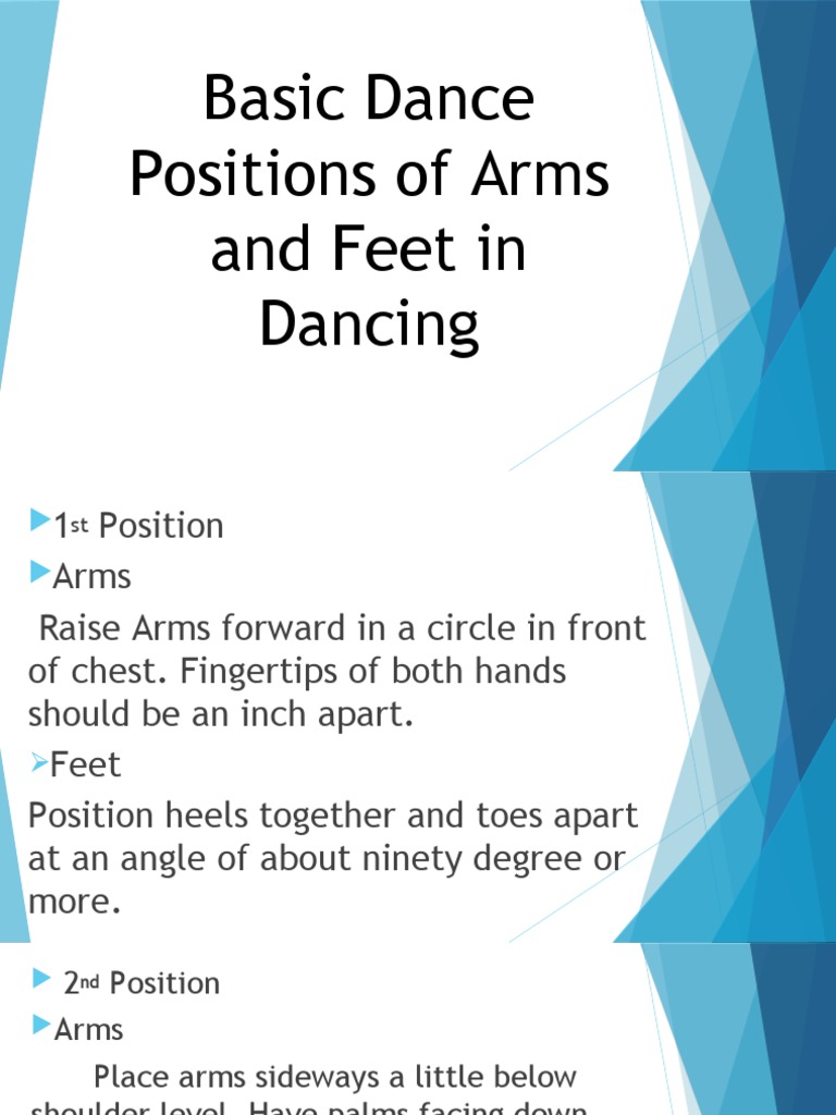 Basic Dance Positions of Arms and Feet in | PDF