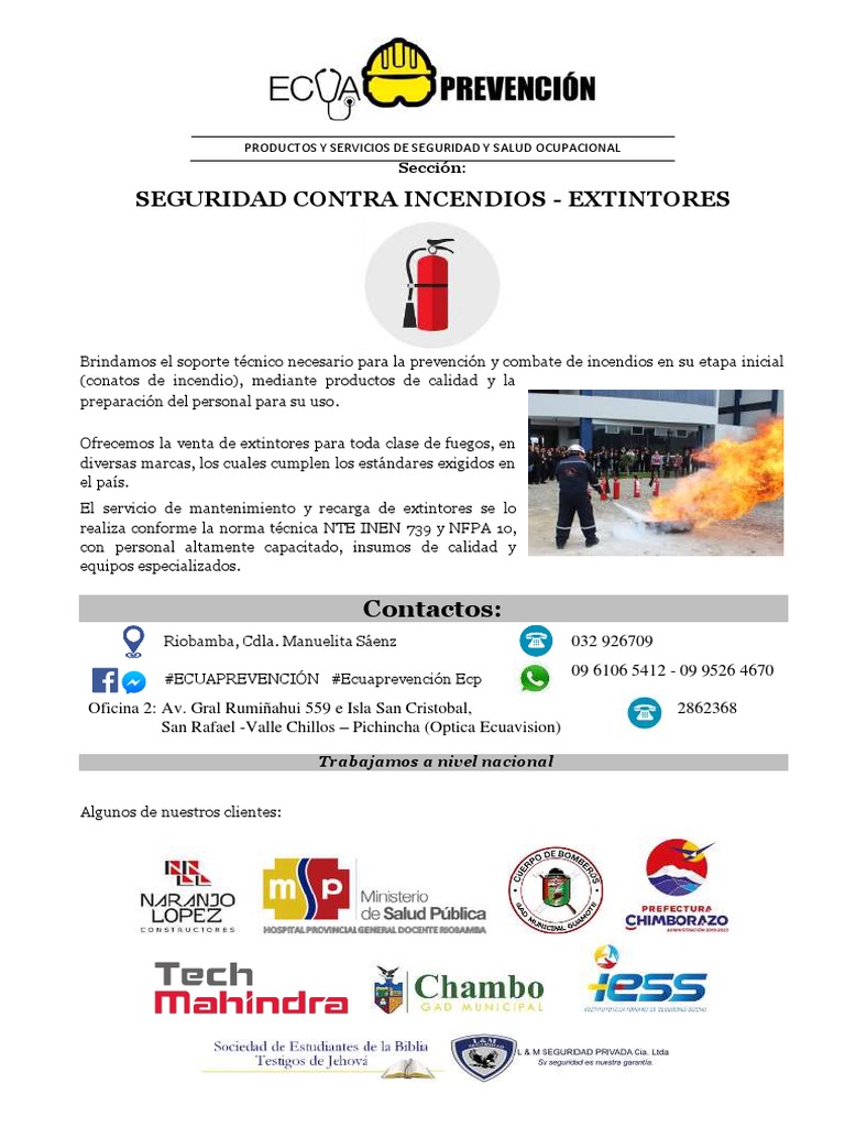 Presentació SEGURIDAD CONTRA INCENDIOS 2020.1 | PDF | Business | Science