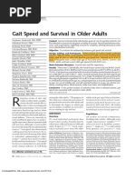 Gait Speed Norms for Ambulation Types | PDF