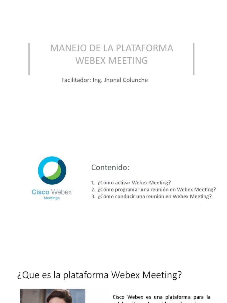 Guía para Usar Webex Meeting 2025 | PDF | Videotelefonía | Contraseña