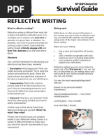 Reflection Sentence Starters | PDF | Career & Growth
