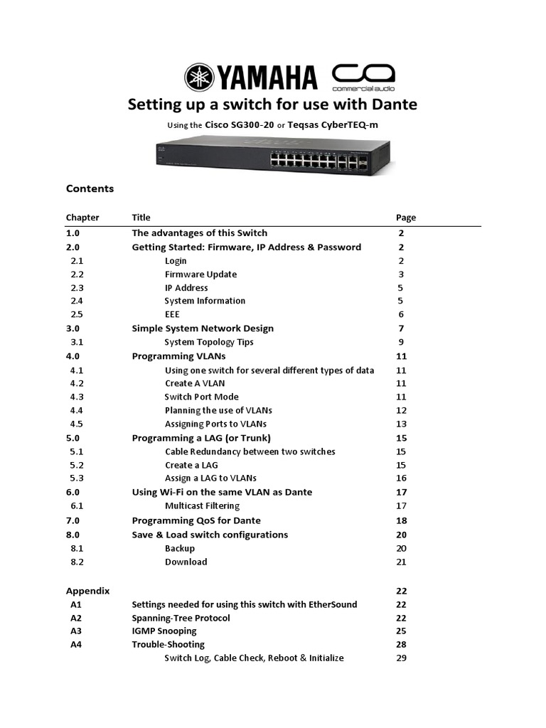 Cisco Switch Config Guide | PDF | Computer Network | Network Topology Cisco Switch Config Guide | PDF | Computer Network | Network Topology