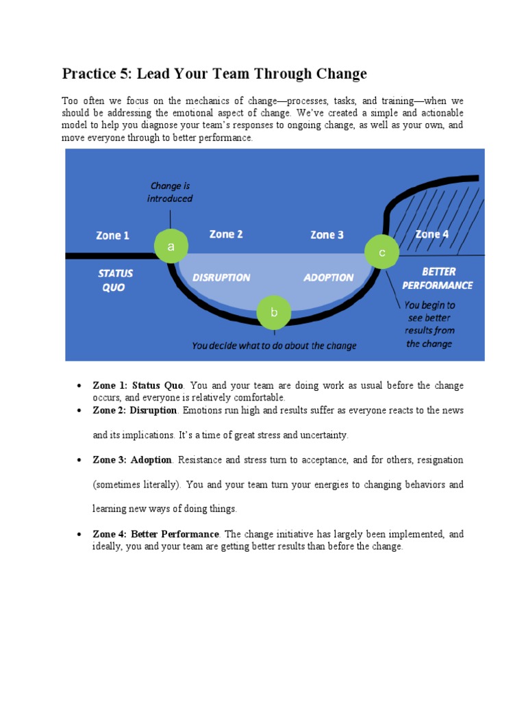 Leading Teams Through Change Effectively | PDF