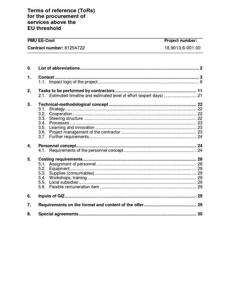 03 - 81254722 - Terms of Reference (TOR) | PDF | Efficient Energy Use ...