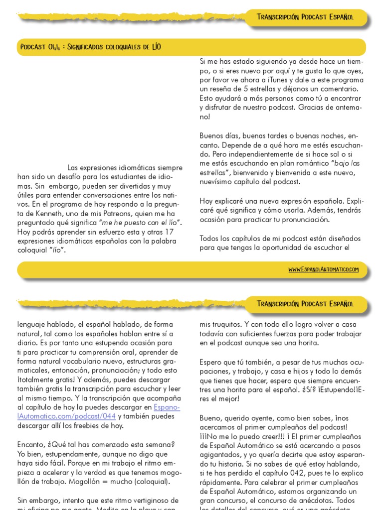 Transcript 044 | PDF | Comunicación | Idiomas