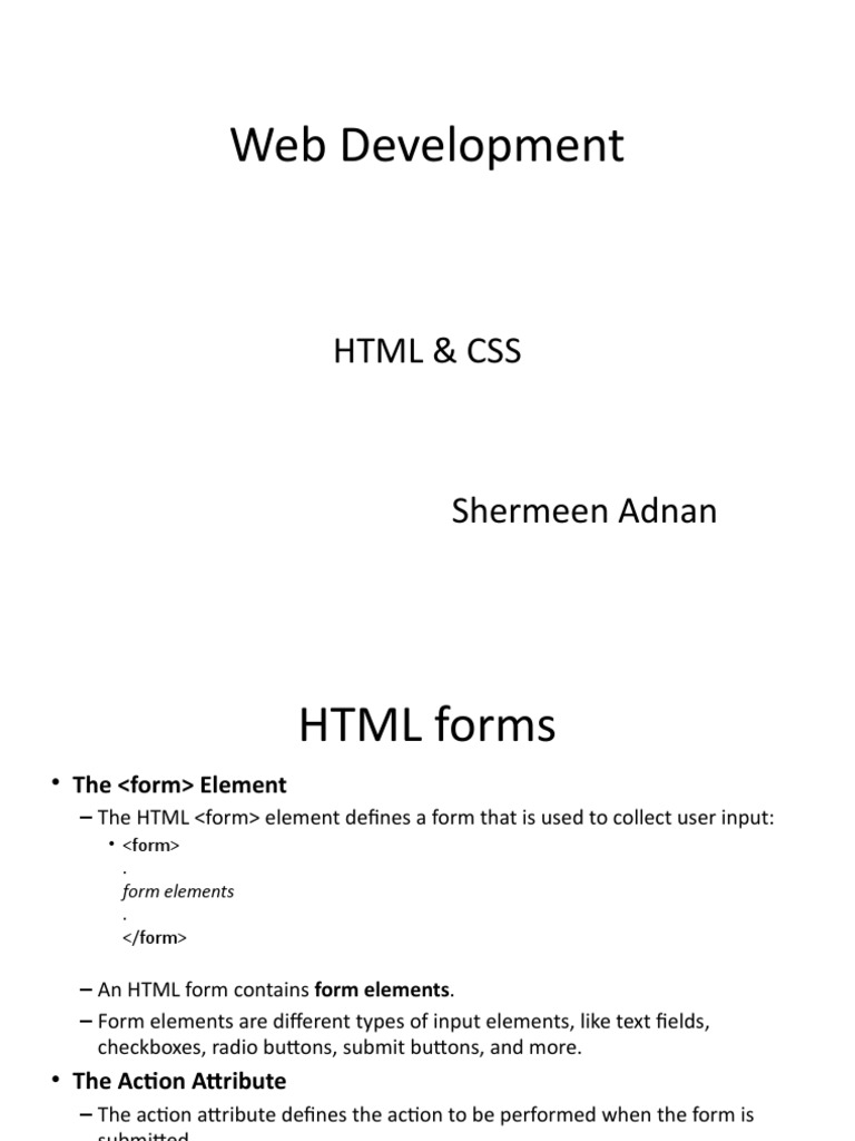 Web Development: HTML & Css | Download Free PDF | Hypertext Transfer Protocol | Html