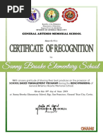Certificate of Recognition For Feeding Program | PDF