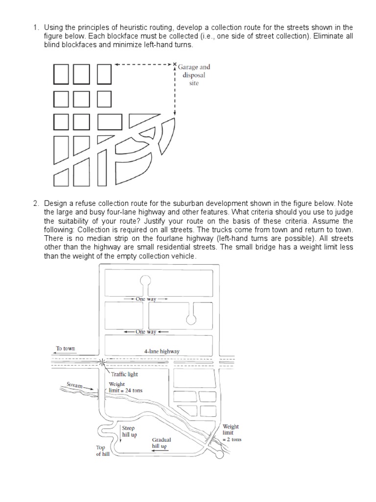 Activity Solid Waste Collection Route | PDF
