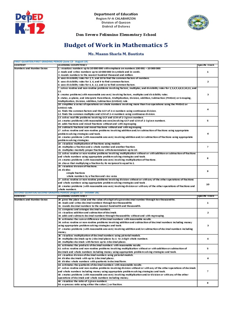 Bow - Mathematics 5 | PDF | Fraction (Mathematics) | Ratio