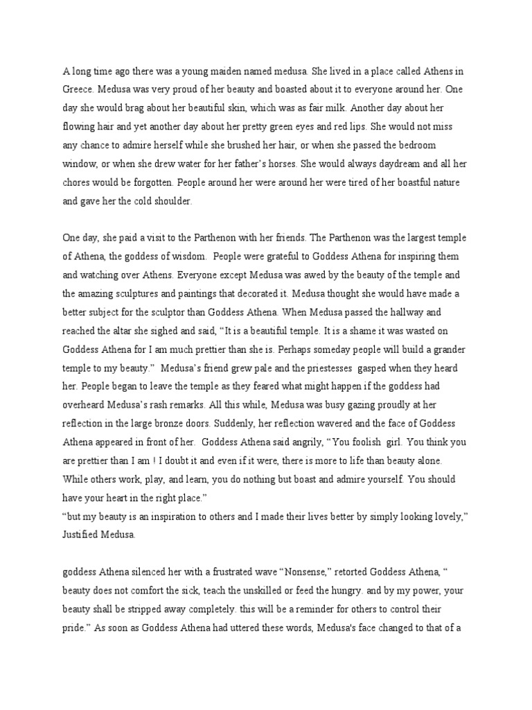 Medusa and Athena | PDF | Athena | Medusa