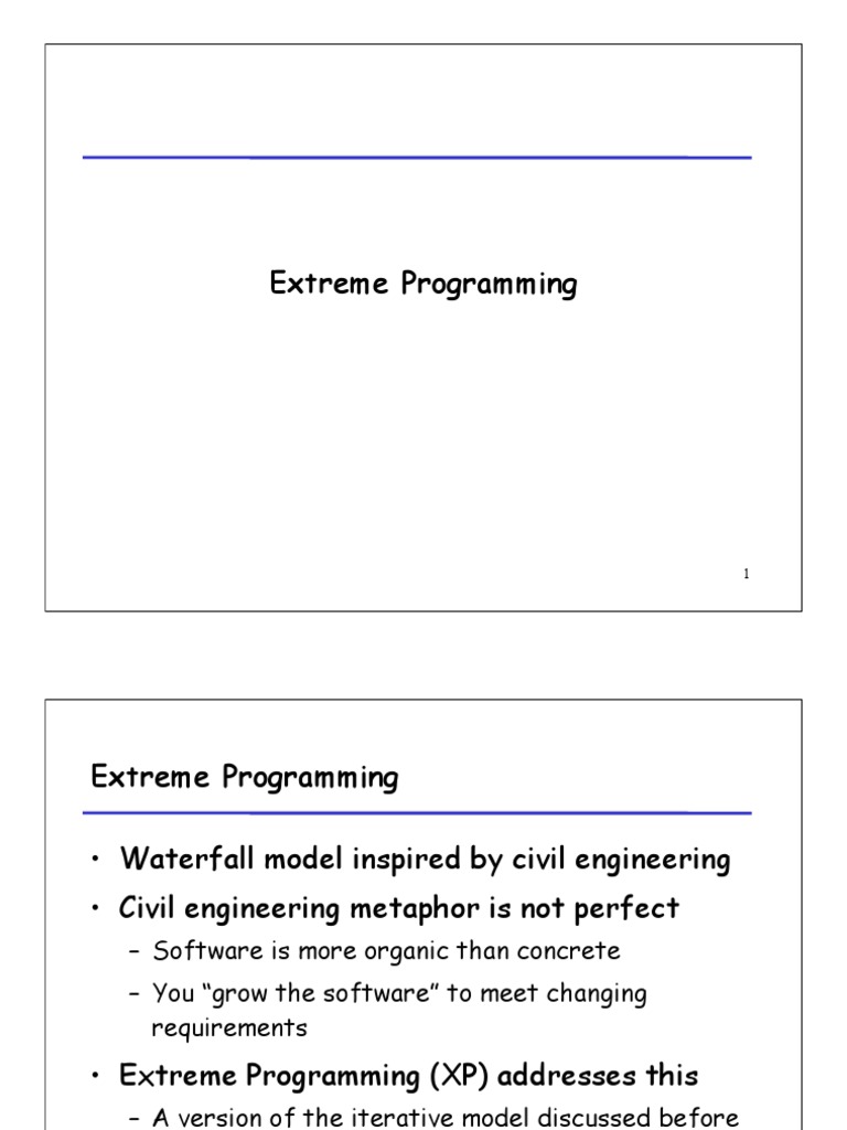 Extreme Programming | PDF | Scrum (Software Development) | Agile ...