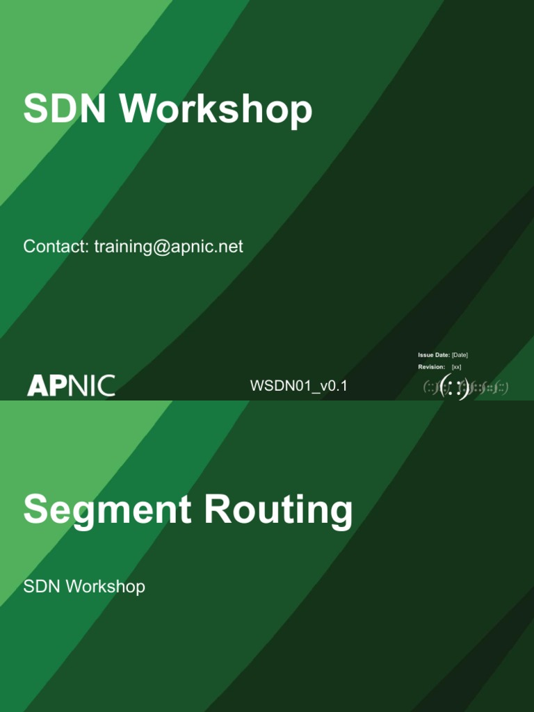 wsdn01 - Module 3 - Segment Routing - v1.0 | PDF | Multiprotocol Label Switching | Networking