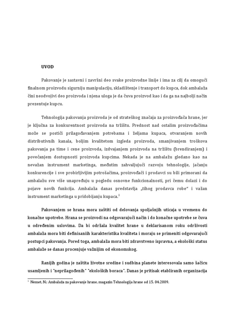 Pakovanje Robe | PDF