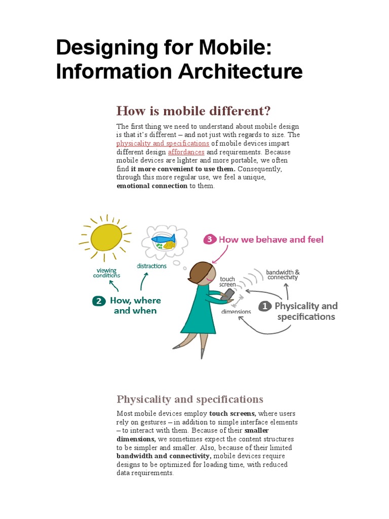 Designing For Mobile: Information Architecture: How Is Mobile Different ...