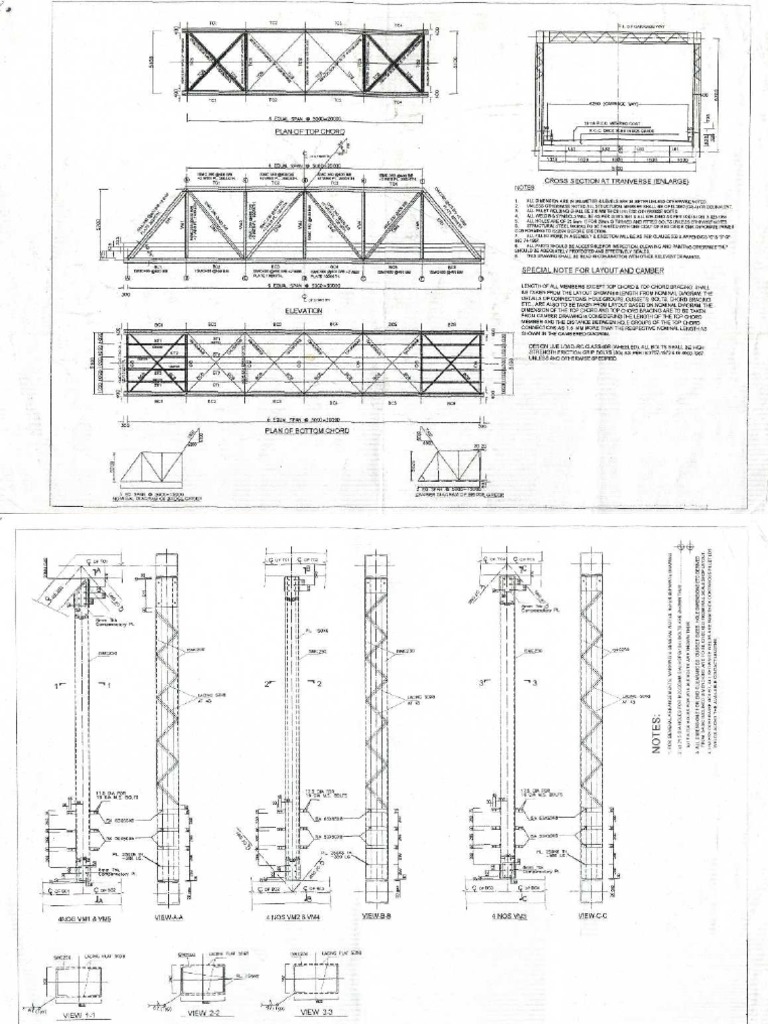 Drawing For 30MTR Bug Bridge | PDF