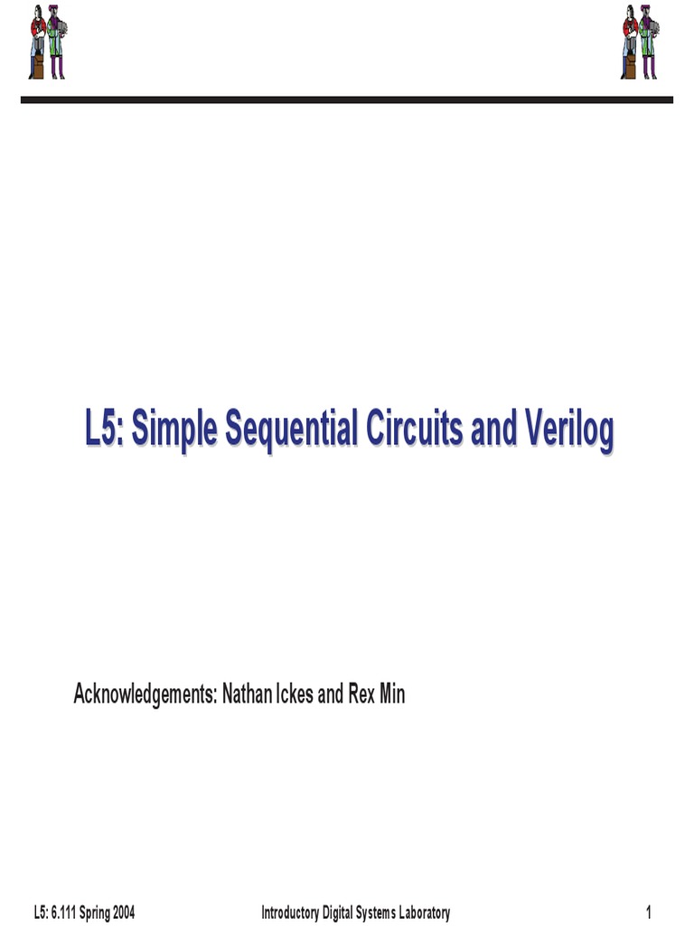 L5: Simple Sequential Circuits and Verilog | PDF | Electronic Design | Electronics