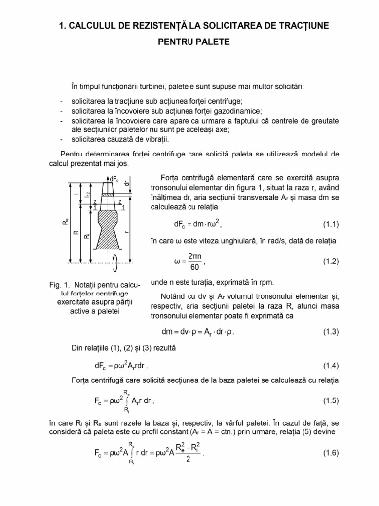 Etapa 3 - Calculul de Rezistenta La Tractiune | PDF