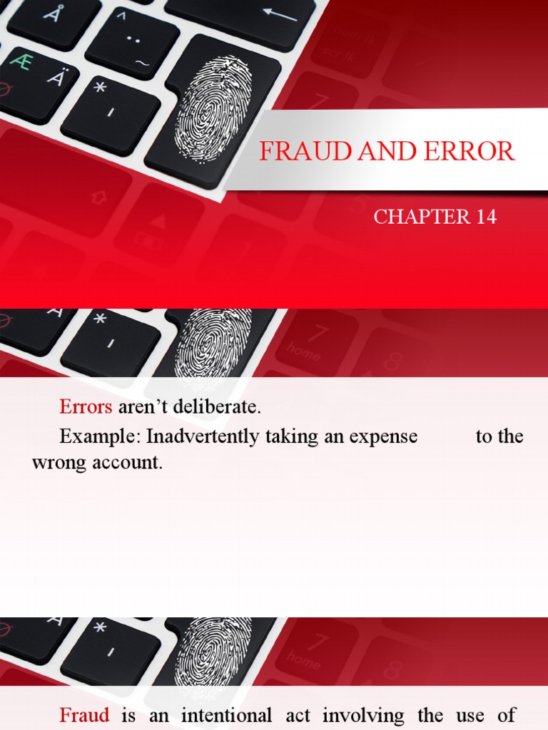 Fraud and Error | PDF | Embezzlement | Fraud