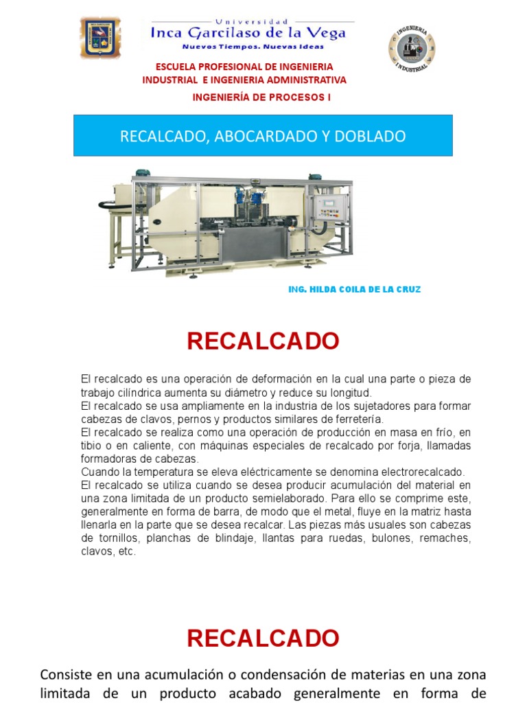 Semana 7 Recalcado, Abocardado | PDF | Ingeniería de Edificación ...