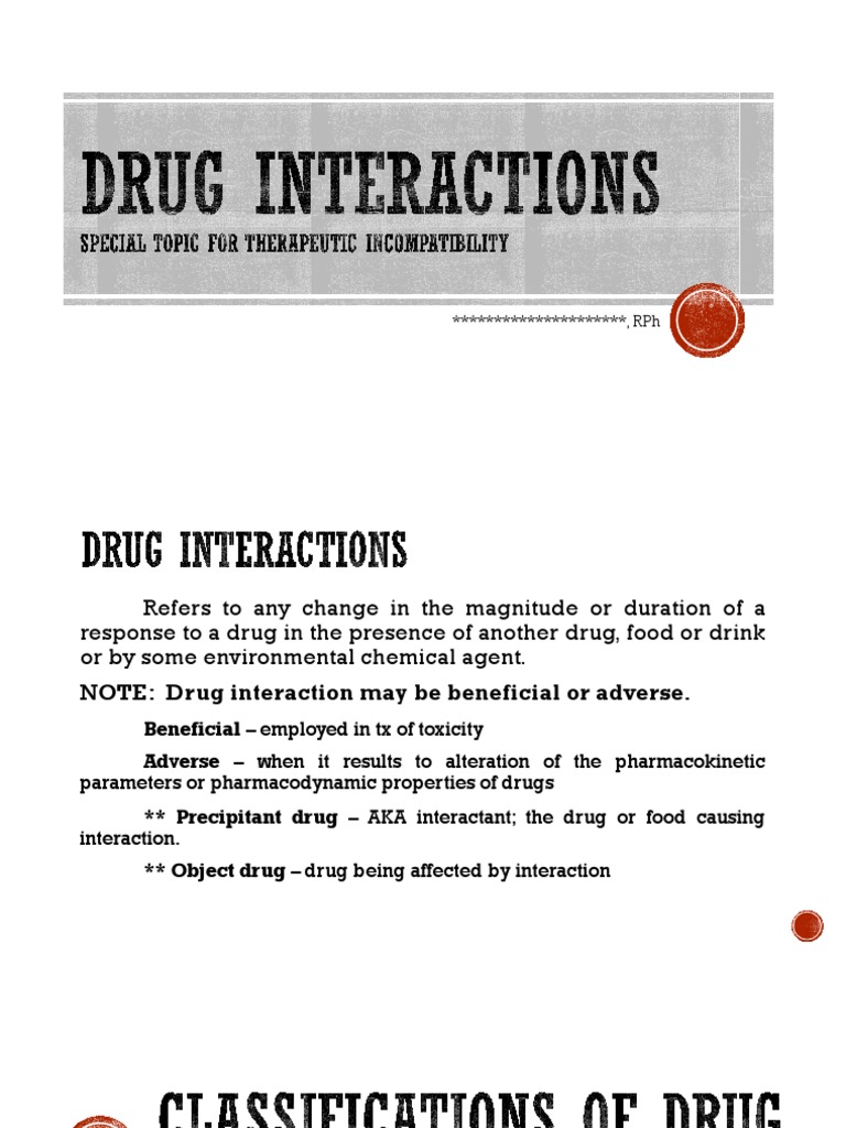 Drug Interactions | PDF | Allergy | Pregnancy