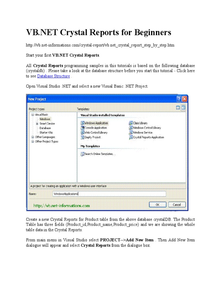 Crystal Reports From SQL Query String | PDF