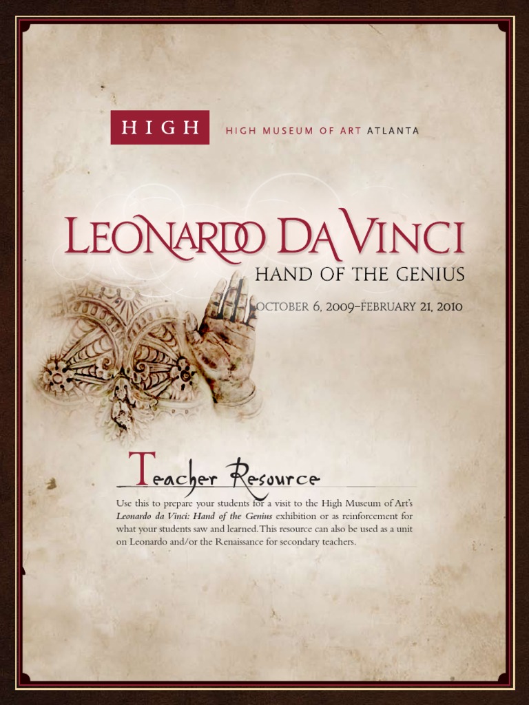 Eacher Resource: Leonardo Da Vinci: Hand of The Genius | PDF | Leonardo ...