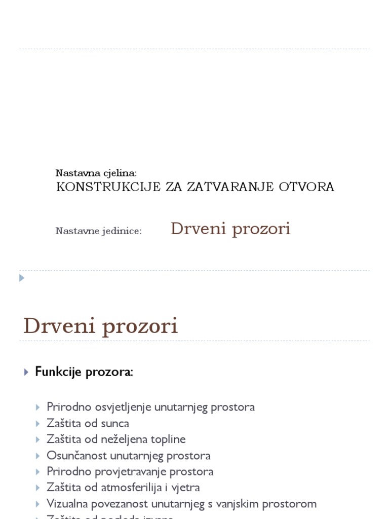 Prozori | PDF