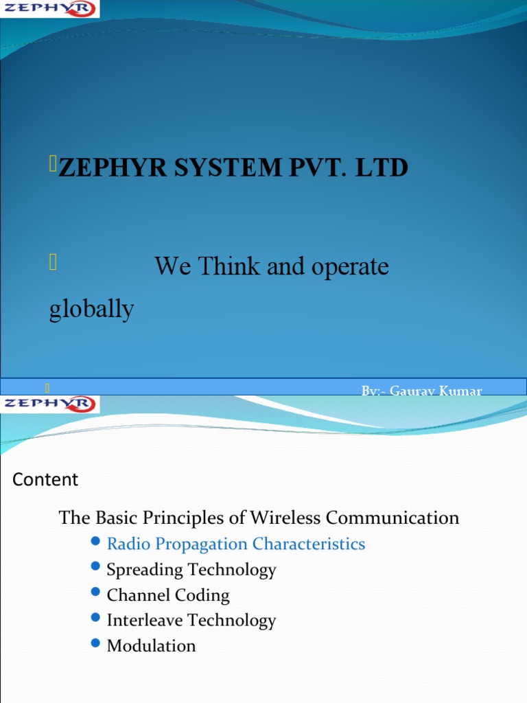 Zephyr System Pvt. LTD: We Think and Operate Globally | PDF ...