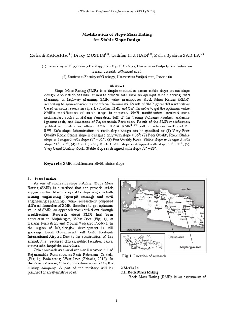 Modified SMR for Stable Slope Design | PDF | Natural Materials | Earth ...