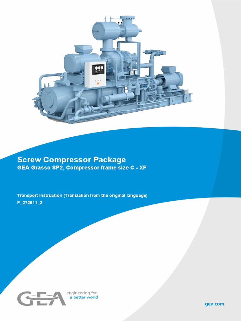 GEA Grasso SP2, Compressor Frame Size C - XF | PDF | Crane (Machine ...