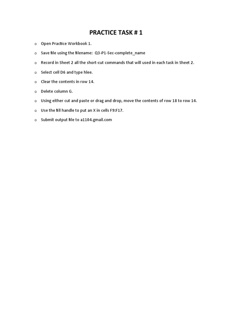 Practice Task 1 | PDF | Computers