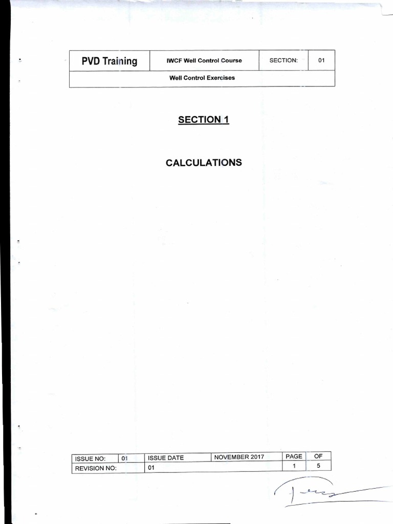 Well Contron Training PDF | PDF