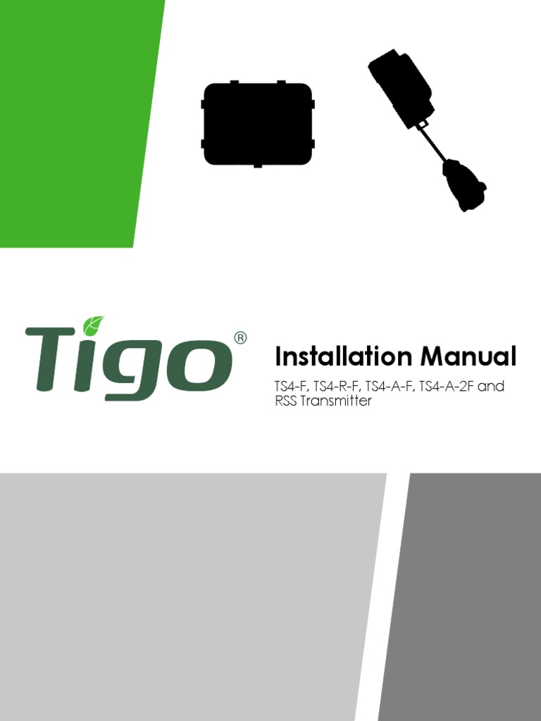 Install RSS Transmitter and Tigo Modules | PDF | Power Supply | Power ...