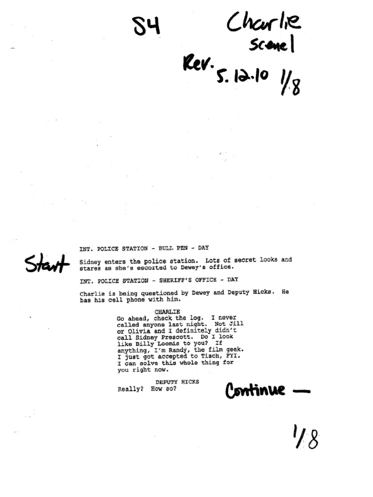 Scream 4 Sides - Charlie | PDF