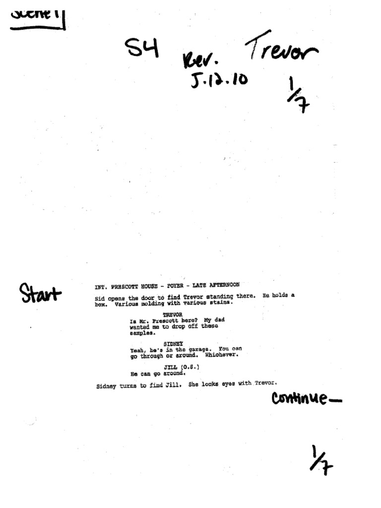 Scream 4 Sides - Trevor Revised | PDF