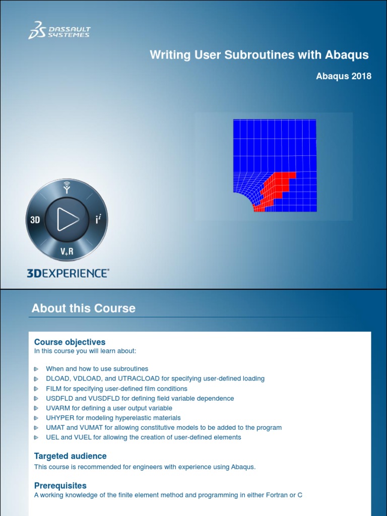 User Subroutines-Summary PDF | PDF | Applied And Interdisciplinary Physics | Computing