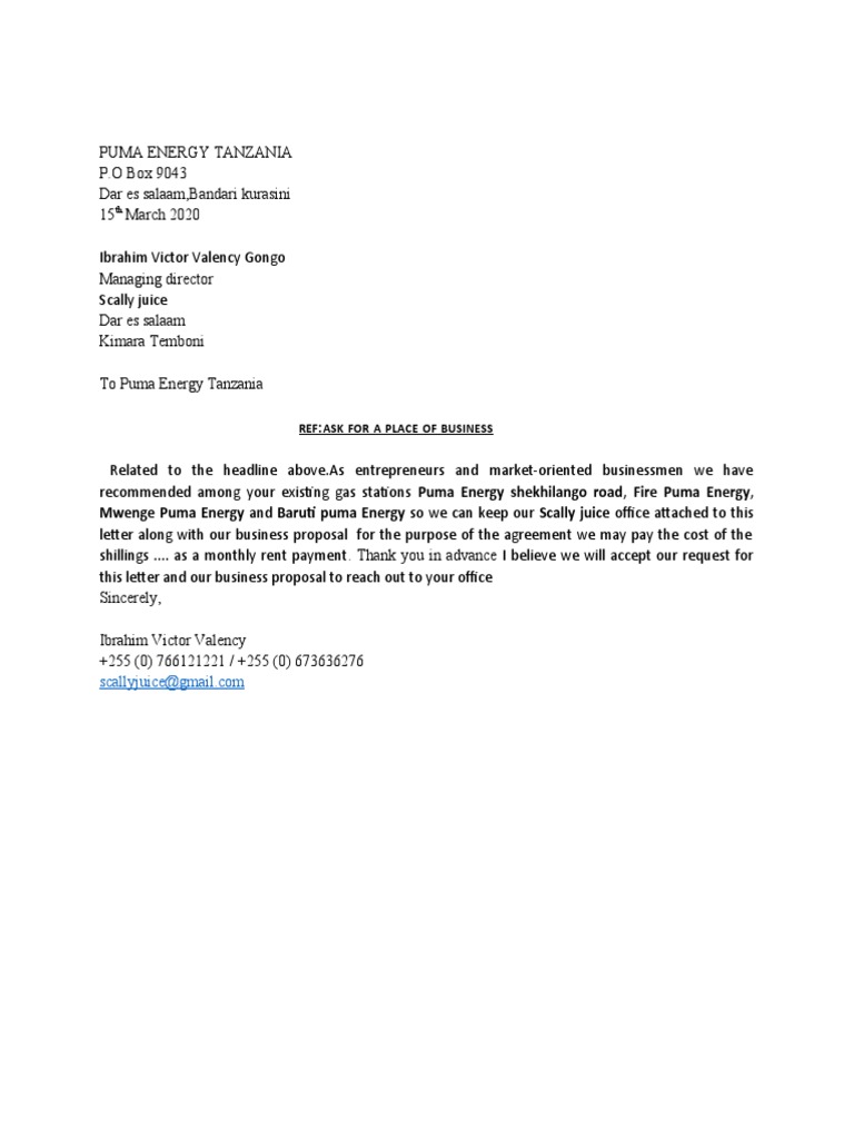 Business Letter Example | PDF