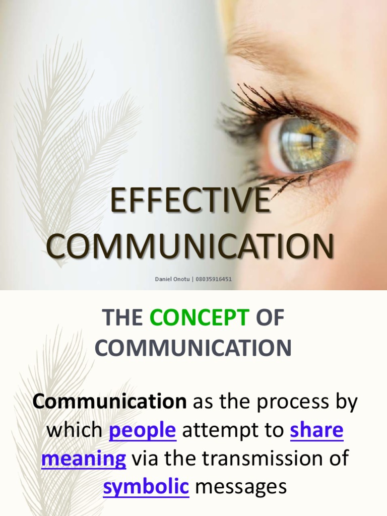 Effective Communication PDF | PDF | Communication | Human Communication