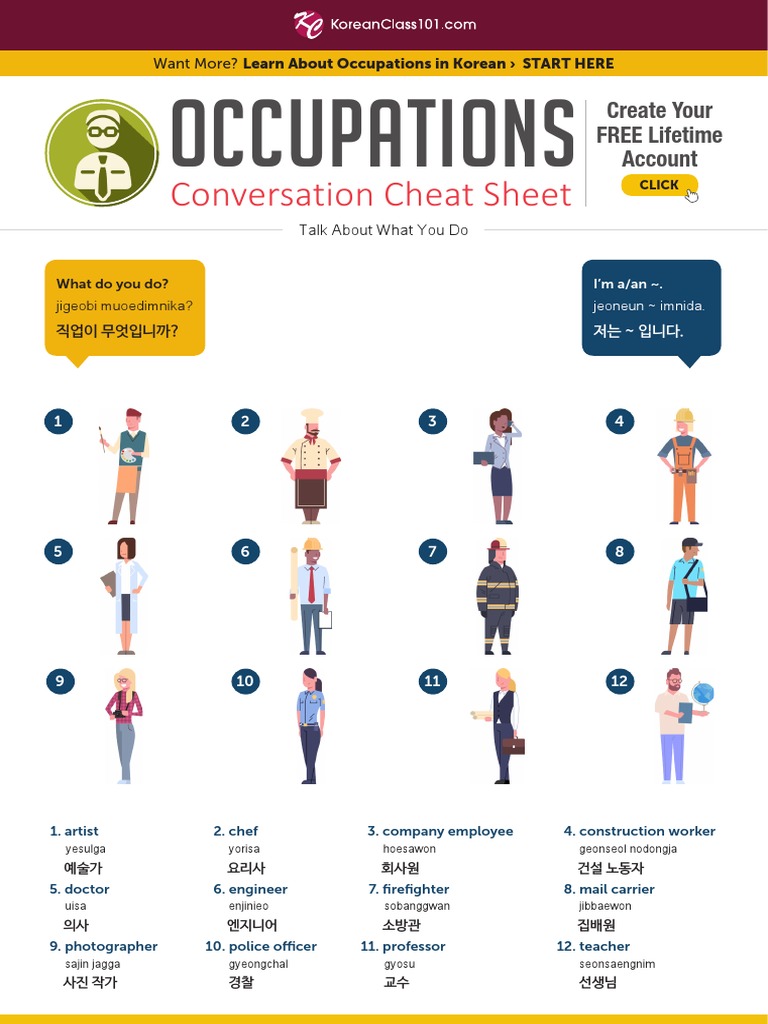 Occupations Korean | PDF | Employee Relations | Adulthood