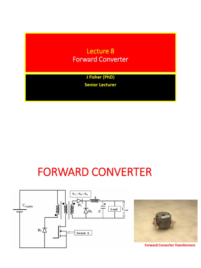 Analysis of a Single-Switch Forward Converter | PDF | Inductance ...
