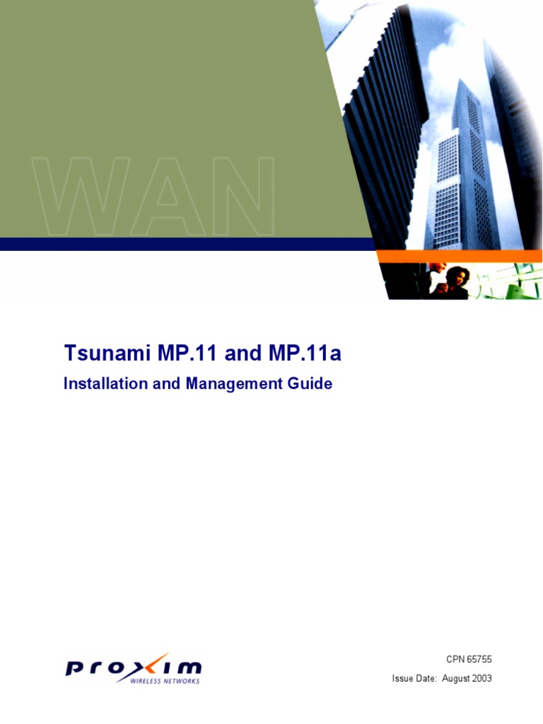 Tsunami MP.11 and MP.11a: Installation and Management Guide | PDF | Ip ...