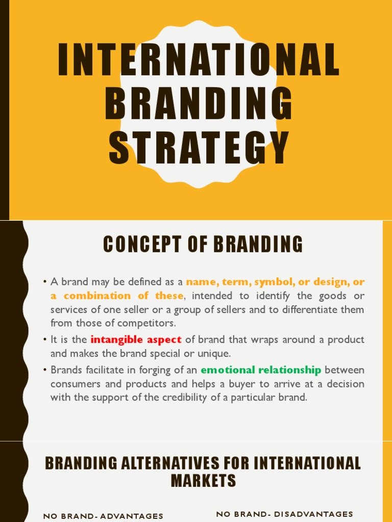 International Branding Strategy | PDF | Brand | Marketing