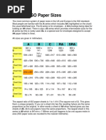 ISO and JIS Standard Paper Sizes | PDF | Printing | Publishing