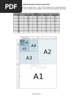 Table of Paper Sizes From 4A0 To A10 | PDF