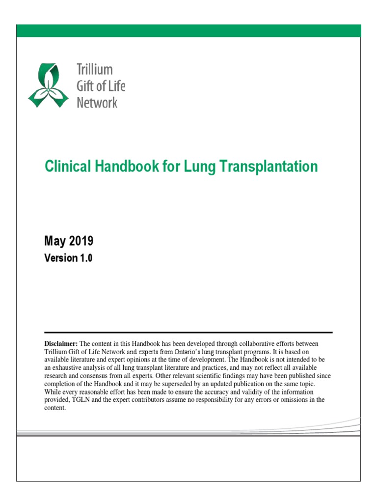 Lung Transplant Pathway | PDF | Organ Transplantation | Evidence Based ...