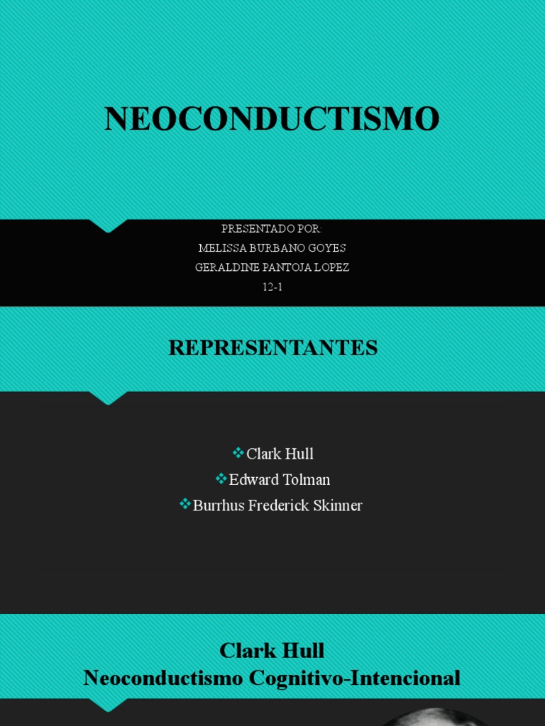 NEOCONDUCTISMO | PDF | Comportamiento | Teoría