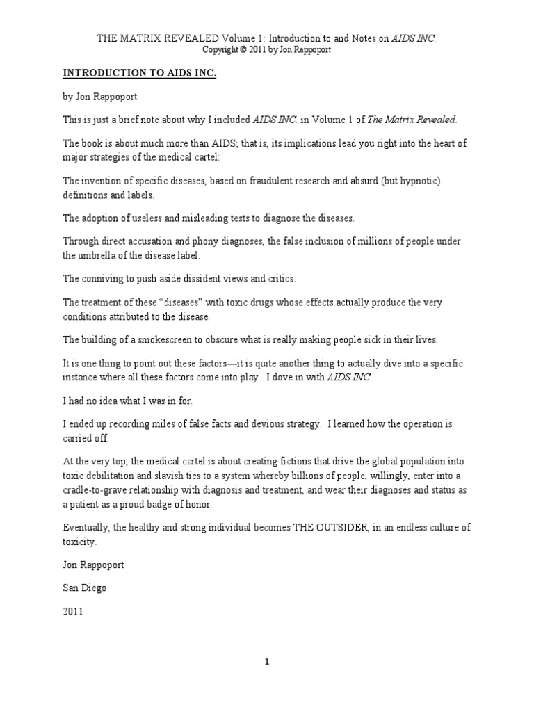 4 1 Aids Inc Intro and Notes | PDF | Hiv/Aids | Immune System