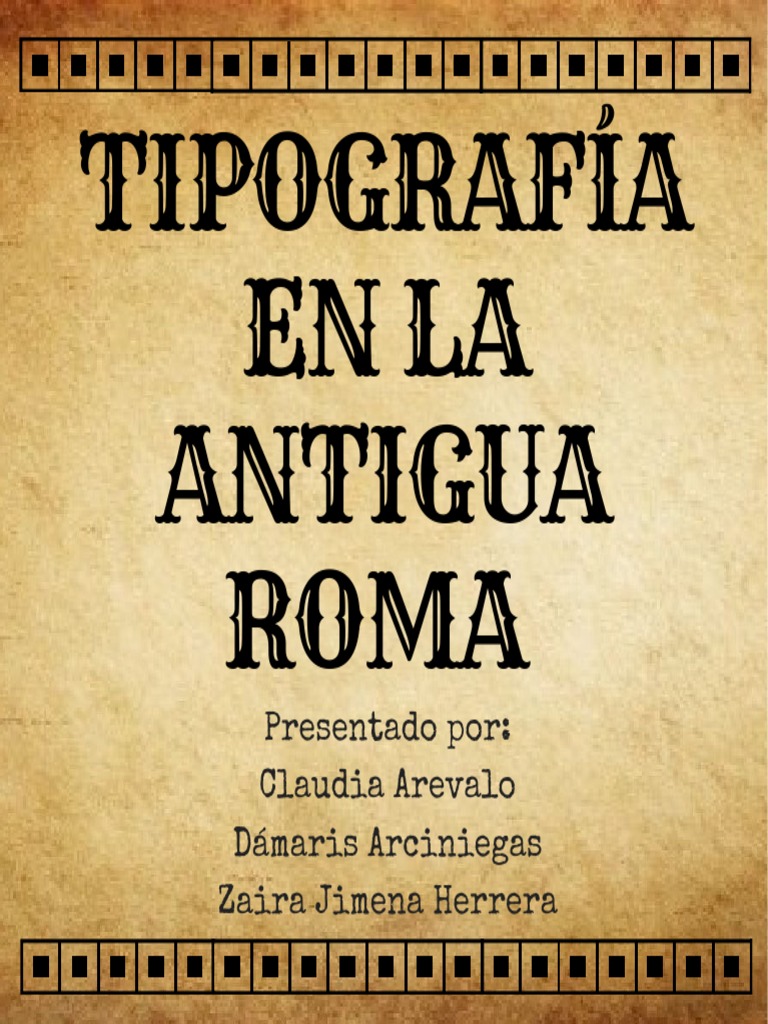 Caligrafía de La Antigua Roma | PDF | Alfabeto | Escritura latina